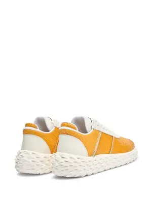 GIUSEPPE ZANOTTI Urchin Leather Sneakers - Yellow