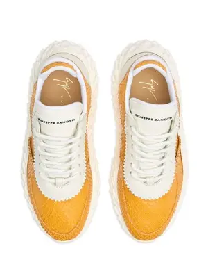 GIUSEPPE ZANOTTI Urchin Leather Sneakers - Yellow