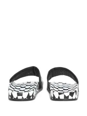 Rhude Logo-print Leather Slides