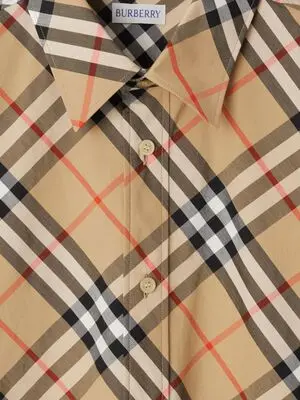 Burberry Checked Cotton Shirt