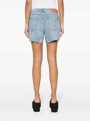 7 For All Mankind Distressed Denim Shorts