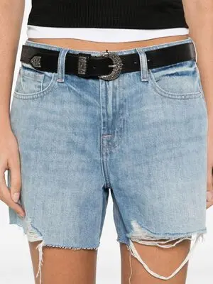 7 For All Mankind Distressed Denim Shorts