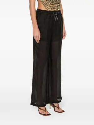 Lorena Antoniazzi Semi-sheer Straight-leg Trousers