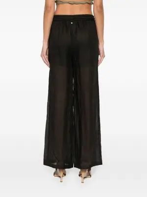 Lorena Antoniazzi Semi-sheer Straight-leg Trousers