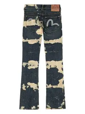 STAIN SHADE Bleached Bootcut Jeans