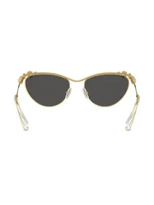 SWAROVSKI Crystal-embellished Cat-eye Sunglasses - Gold