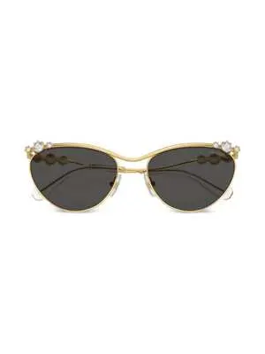 SWAROVSKI Crystal-embellished Cat-eye Sunglasses - Gold