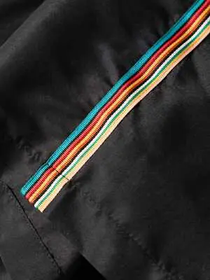 Paul Smith Stripe-detail Swim Shorts - Black