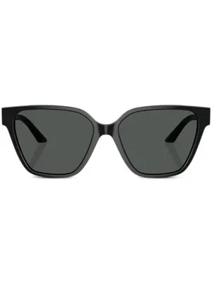 Versace Greca Strass Butterfly-frame Sunglasses - Black