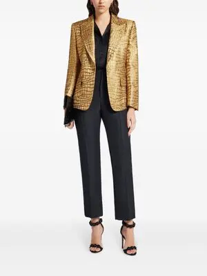 TOM FORD Snakeskin-effect Woven Blazer
