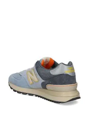 NEW BALANCE 574 Panelled Lace-up Sneakers - Blue