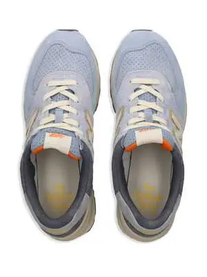 NEW BALANCE 574 Panelled Lace-up Sneakers - Blue