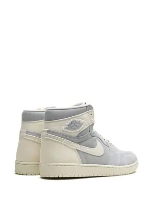 JORDAN Air 1 High Og Craft Sneakers - Grey
