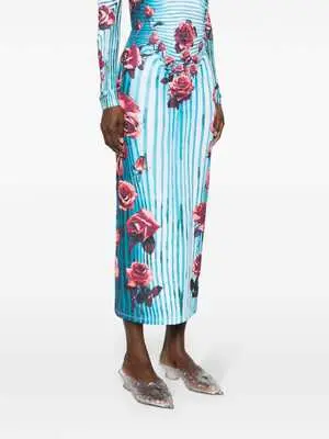JEAN PAUL GAULTIER Floral-print Pencil Skirt