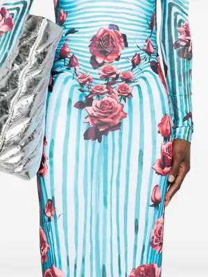 JEAN PAUL GAULTIER Floral-print Pencil Skirt