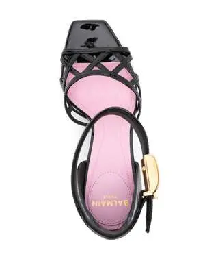 Balmain Uma Patent-leather Sandals