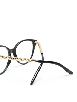 Versace Greca-arm Butterfly-frame Eyeglasses