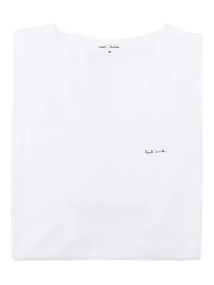 Paul Smith Logo-print Cotton T-shirts - Black