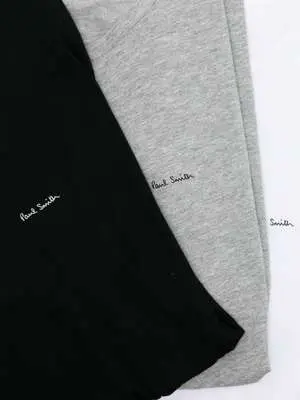 Paul Smith Logo-print Cotton T-shirts - Black