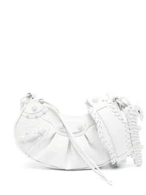 Balenciaga Small Le Cagole Shoulder Bag - White