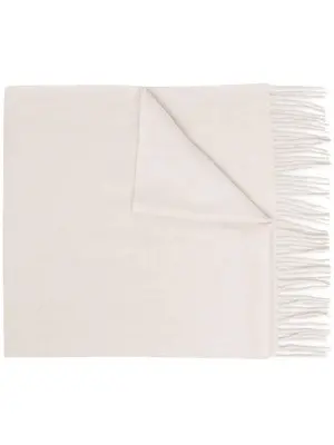 N.peal Fringe Trim Scarf - Neutrals