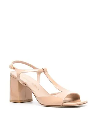 STUART WEITZMAN Flareblock 75mm Sandals - Neutrals