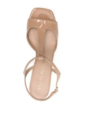 STUART WEITZMAN Flareblock 75mm Sandals - Neutrals