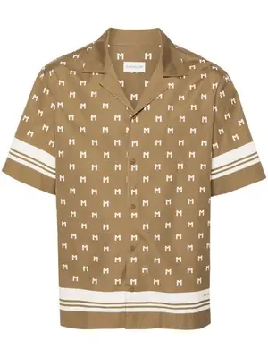 Moncler Monogram-print Short-sleeve Shirt