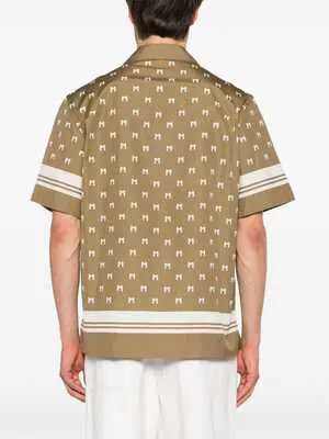 Moncler Monogram-print Short-sleeve Shirt