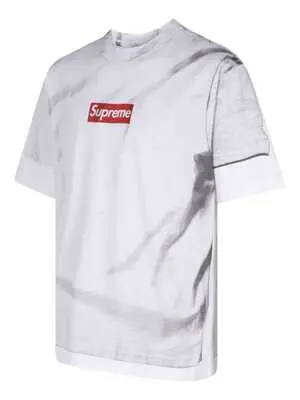 Supreme X Mm6 Maison Margiela Box Logo T-Shirt - White | Editorialist