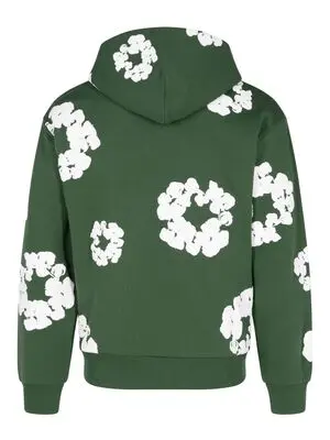 DENIM TEARS Wreath-print Hoodie - Green