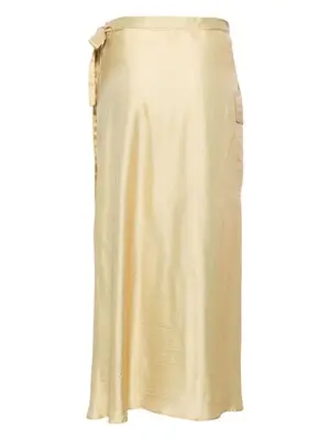 Aspesi Metallic Wrap Cargo Skirt