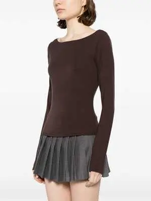 REFORMATION Wiley Boat-neck Top