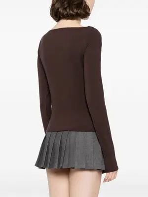 REFORMATION Wiley Boat-neck Top