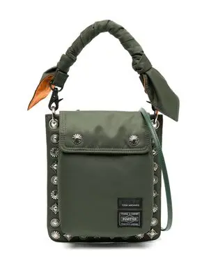 Toga X Porter Stud-Embellishment Shoulder Bag In Green - 30% Off