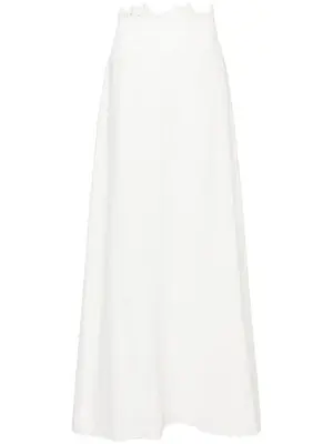 Ermanno Scervino Broderie-anglaise Long Skirt - White