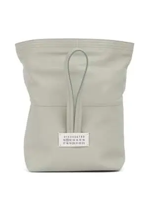 MAISON MARGIELA Paper Leather Clutch Bag - Grey