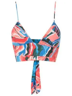 CLUBE BOSSA Havel Graphic-print Bikini Bottoms - Blue
