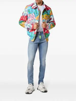 Philipp Plein Graffiti-print Shirt Jacket
