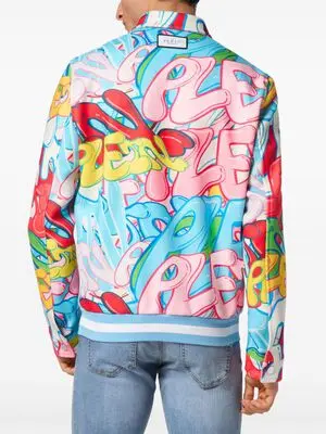 Philipp Plein Graffiti-print Shirt Jacket