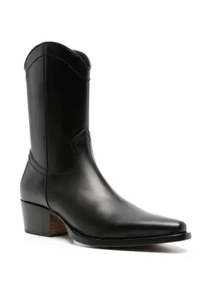 Dsquared2 Western Leather Ankle Boots
