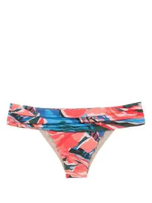 CLUBE BOSSA Percy Graphic-print Bikini Bottoms - Blue