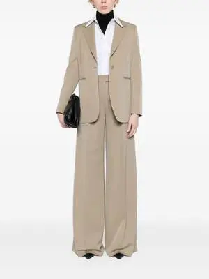 Max Mara Pleated Wide-leg Trousers - Neutrals