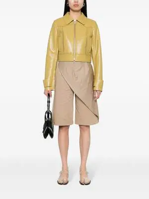 Loewe Overlapping Faille Pleated Shorts