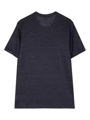 Paul & Shark Crew-neck Linen T-shirt