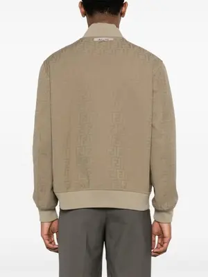 Fendi Zucca-jacquard Bomber Jacket