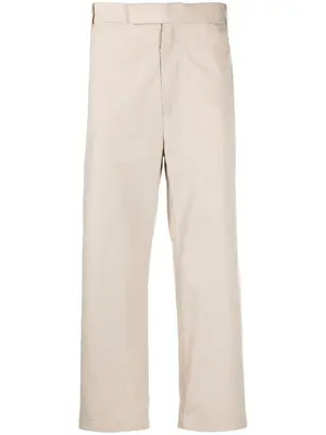 Thom Browne Typewriter Cloth Straight Trousers - Neutrals