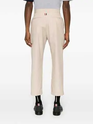 Thom Browne Typewriter Cloth Straight Trousers - Neutrals