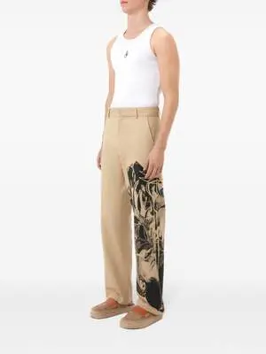 JW Anderson Graphic Print Straight-leg Trousers
