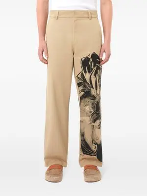 JW Anderson Graphic Print Straight-leg Trousers